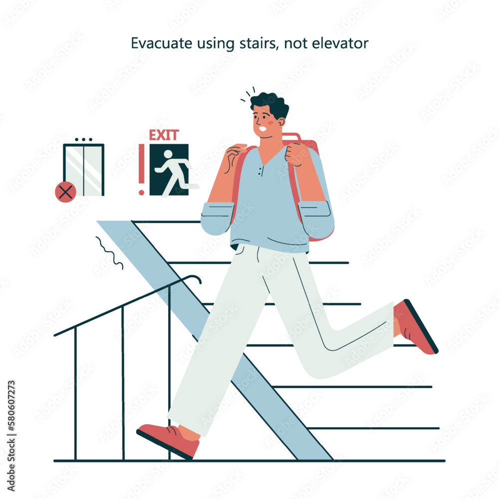 Earthquake safety rules. Countermeasures and instruction in case Stock ...