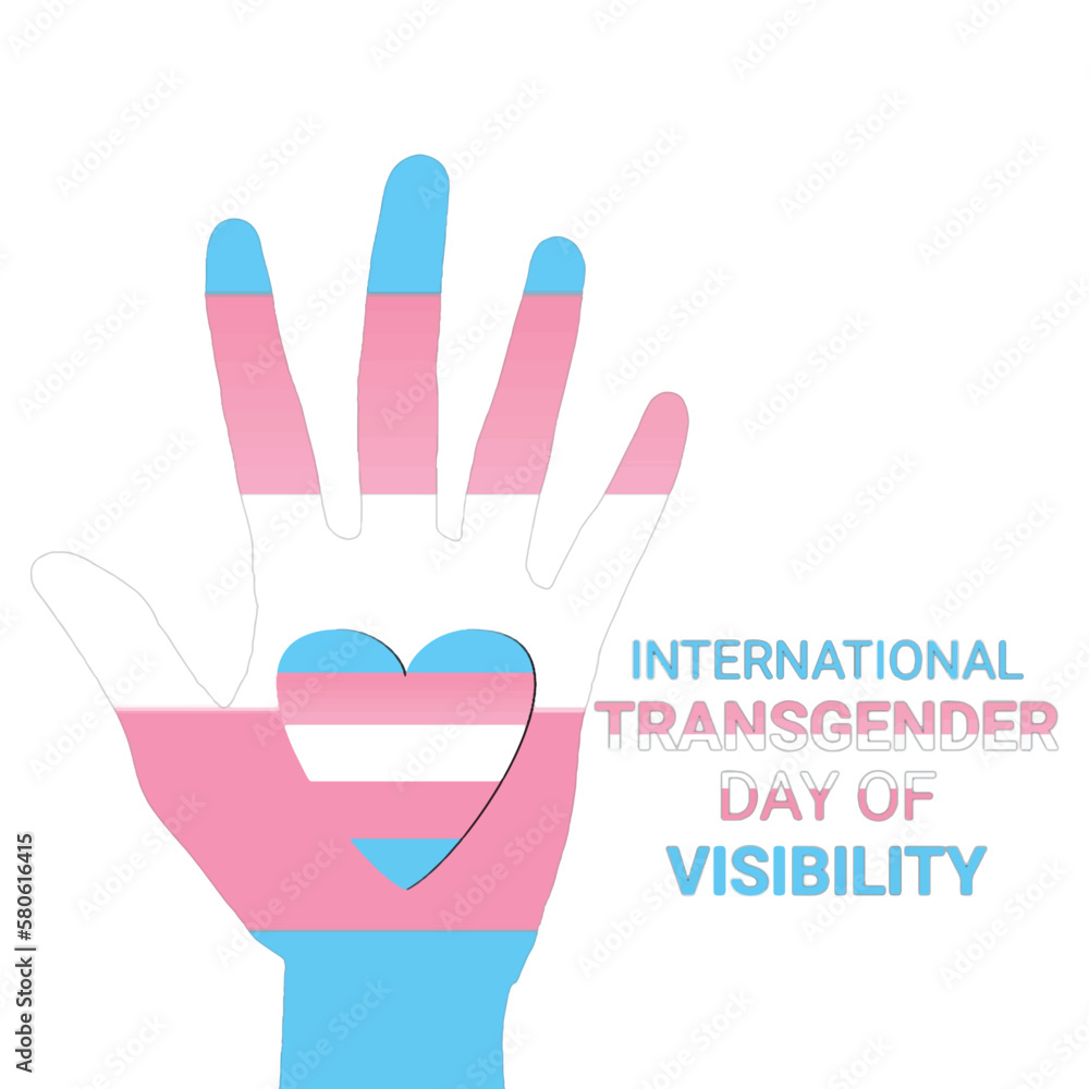 International Transgender Day of Visibility illustration. Transgender ...