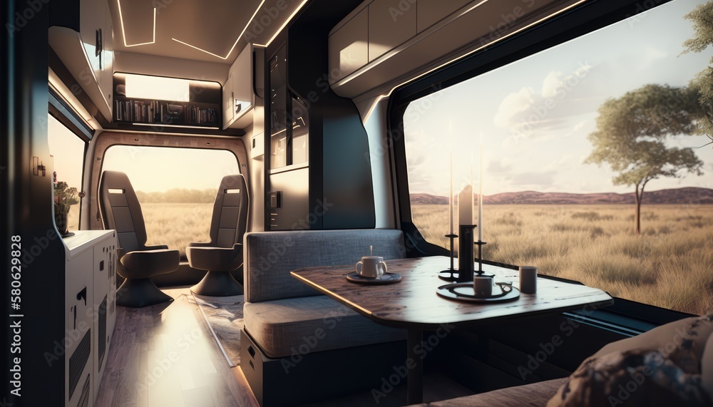 Future of Road Trips with an Autonomous Tesla Semi RV Futuristic ...
