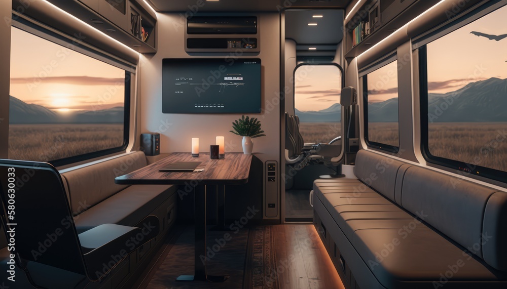 Future of Road Trips with an Autonomous Tesla Semi RV Futuristic ...