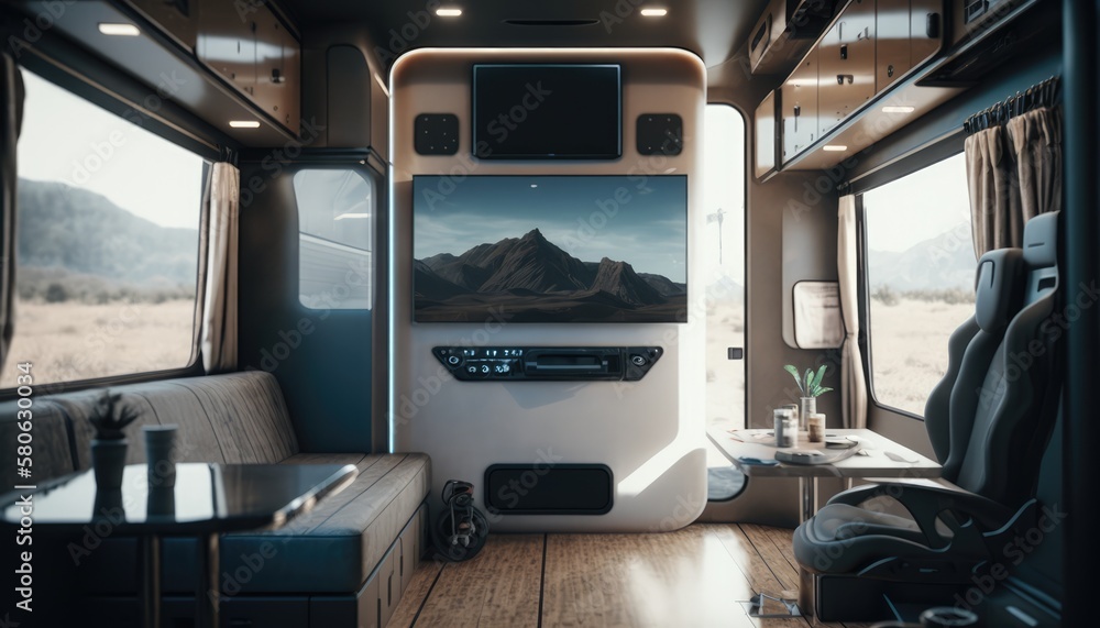 Future of Road Trips with an Autonomous Tesla Semi RV Futuristic ...