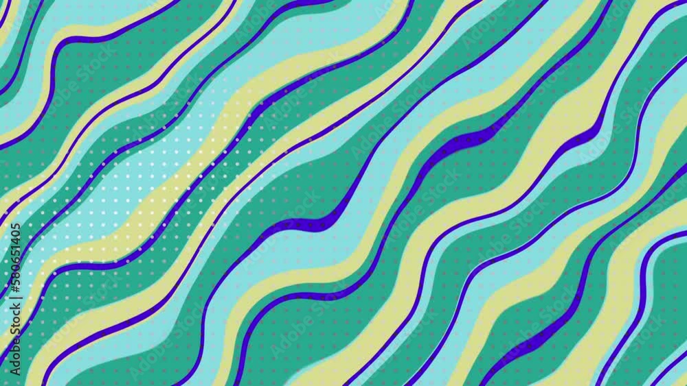 Colored wave abstract liquid tech rainbow motion background. Seamless ...