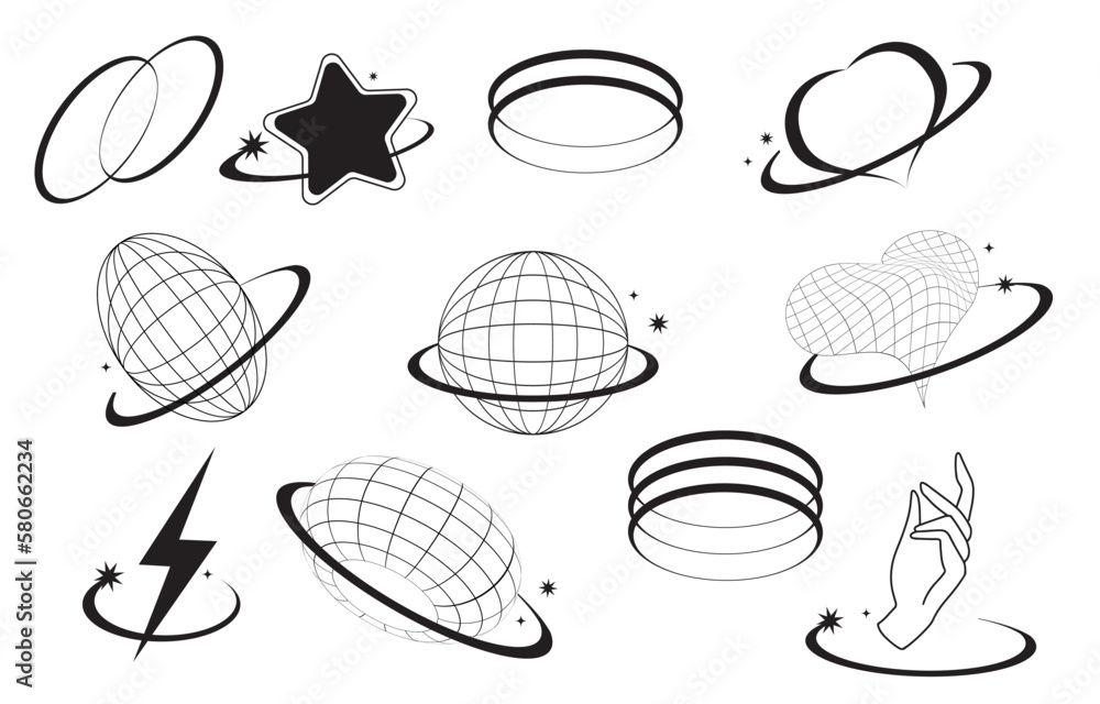 Solar System Unlabeled Black And White