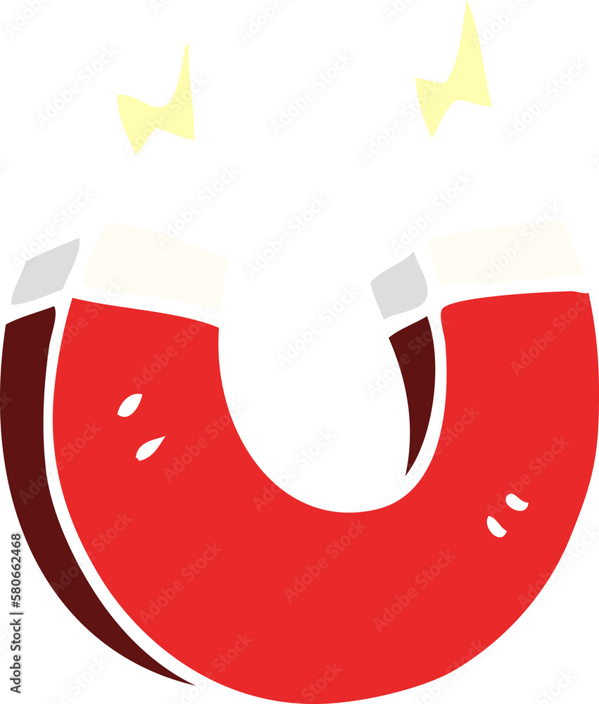 cartoon doodle magnet Stock Illustration | Adobe Stock