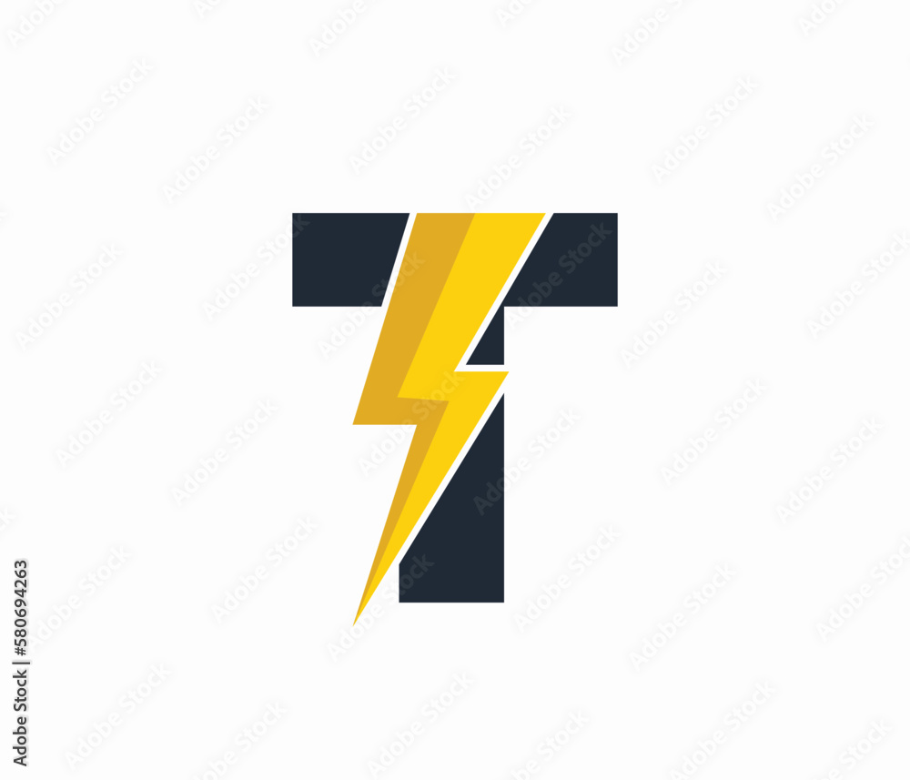 T Energy logo or letter T Electric logo. Stock Vector | Adobe Stock