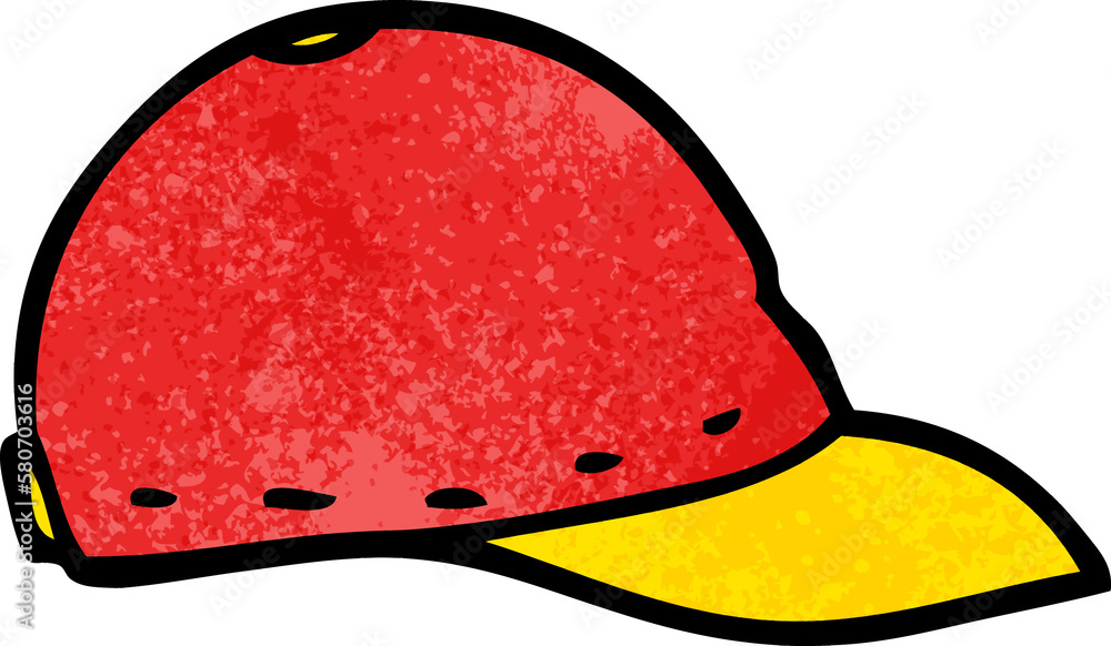 cartoon doodle baseball cap Stock Illustration | Adobe Stock