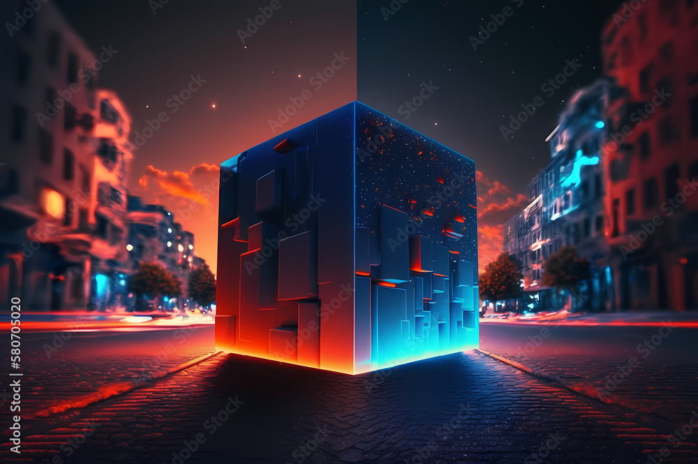 3d Wallpaper Red Blue