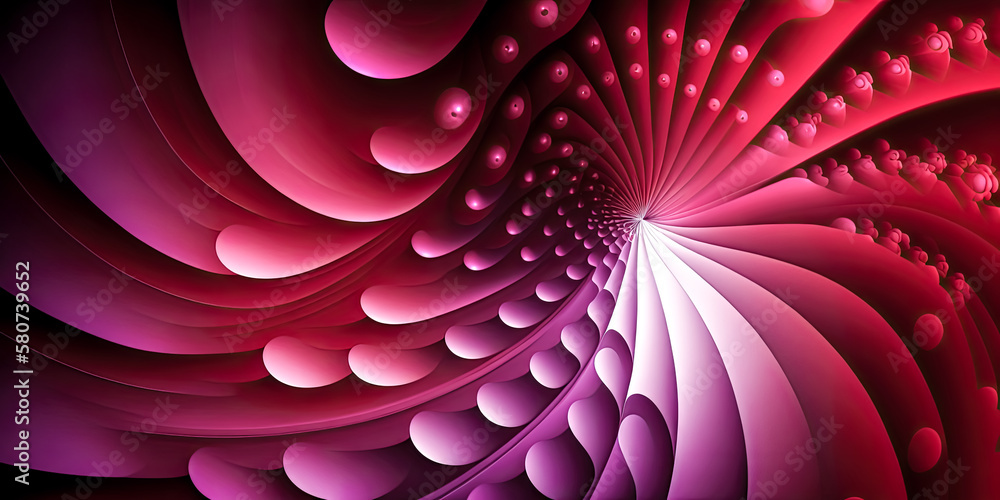 Vibrant red wallpapers, filled with intricate patterns, are generated ...