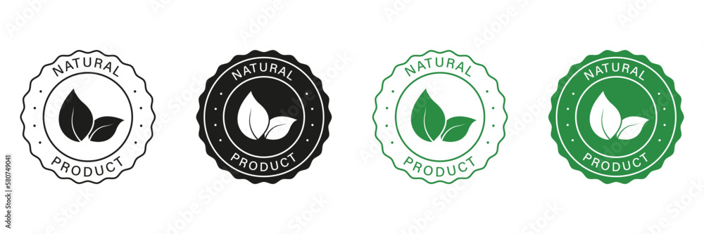 Eco Friendly Healthy Food Label. Certified Food Symbol. Natural Organic ...