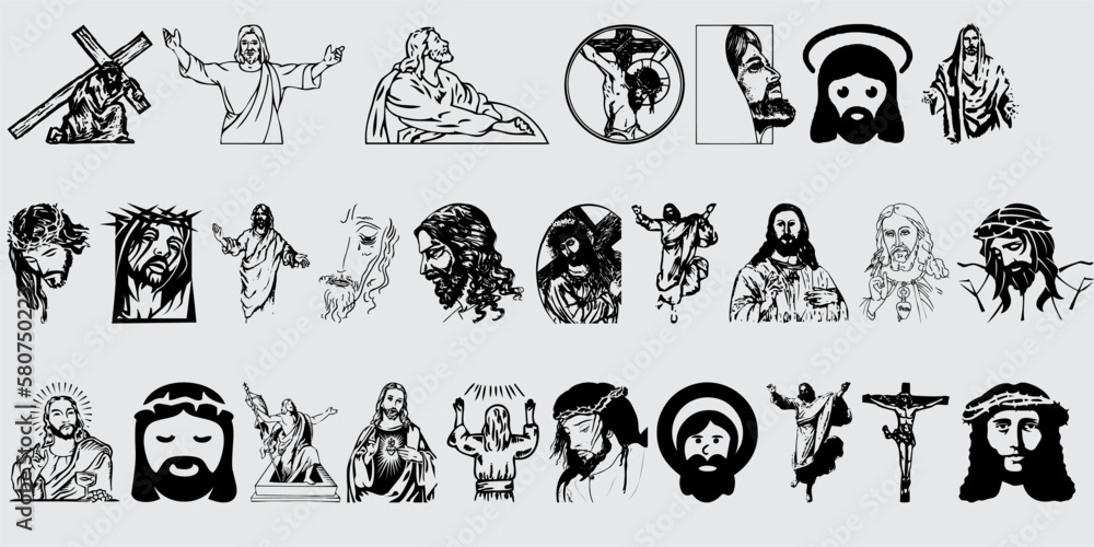 jesus christ vector download Stock Vector | Adobe Stock
