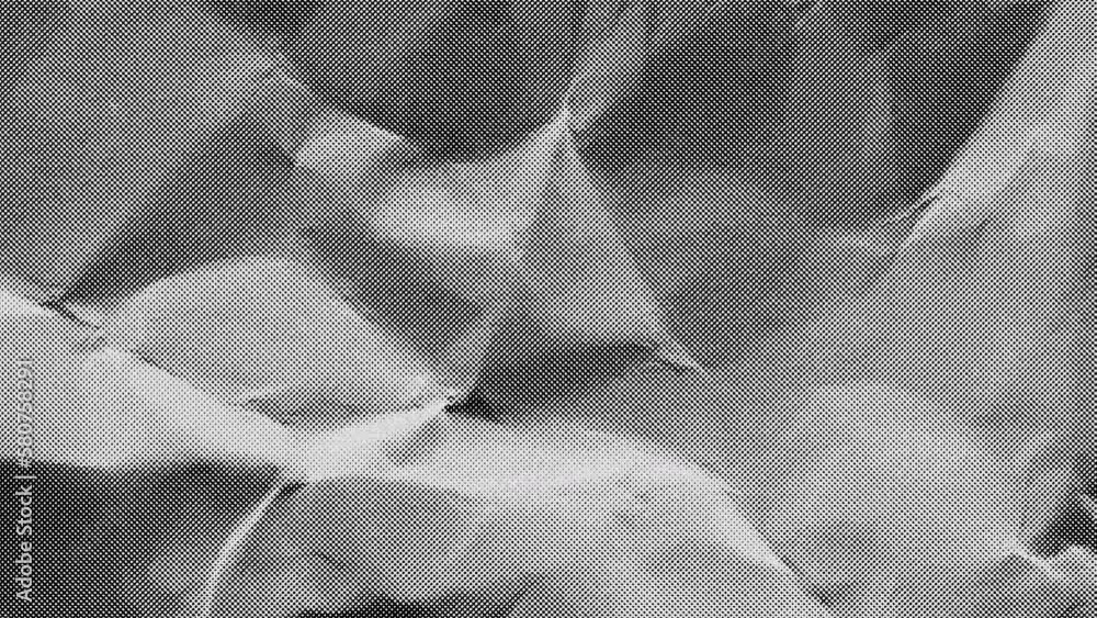 Looped Halftone Crumpled Paper Texture Stock Video | Adobe Stock