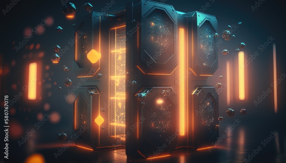 Big data visualization. Futuristic infographic. Information aesthetic ...