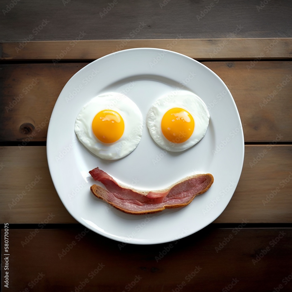 Fried Eggs And Bacon Smile