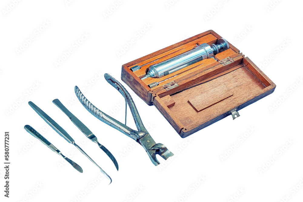 Ancient hospital for treatment soldiers on battlefield - 18th or 19th ...