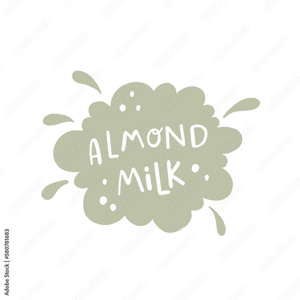 Almond milk. Milk for vegetarians. Lactose-free milk. Alternative to ...
