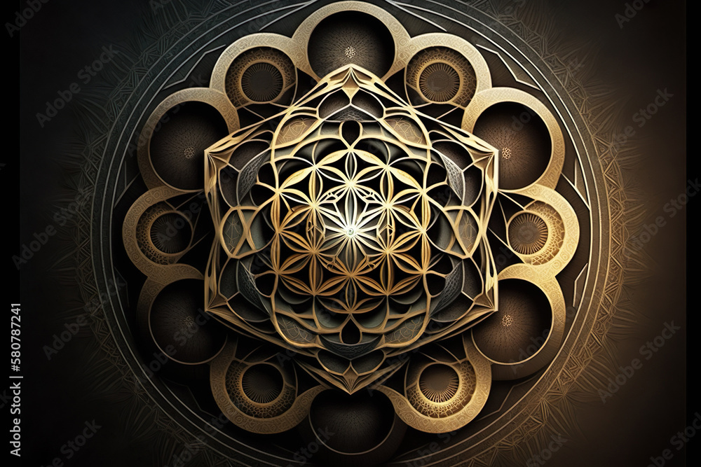 Symbols of sacred geometry, Flower of life symbol variations ...