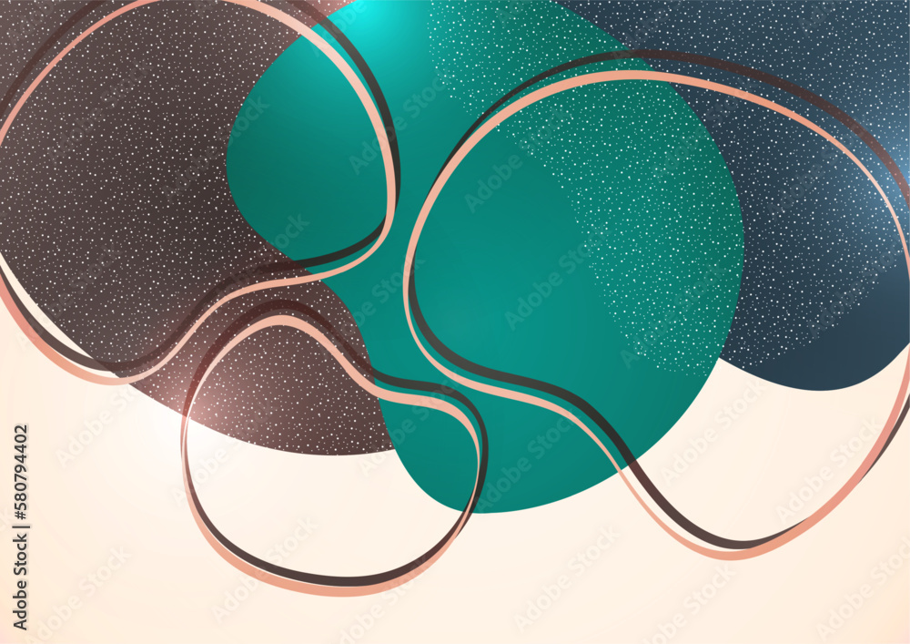 Abstract overlay shapes. Wavy shapes, smooth fluid gradient elements ...