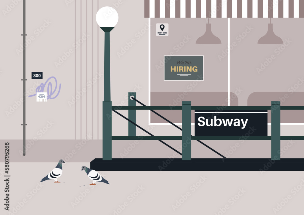 Metro Station Entrance