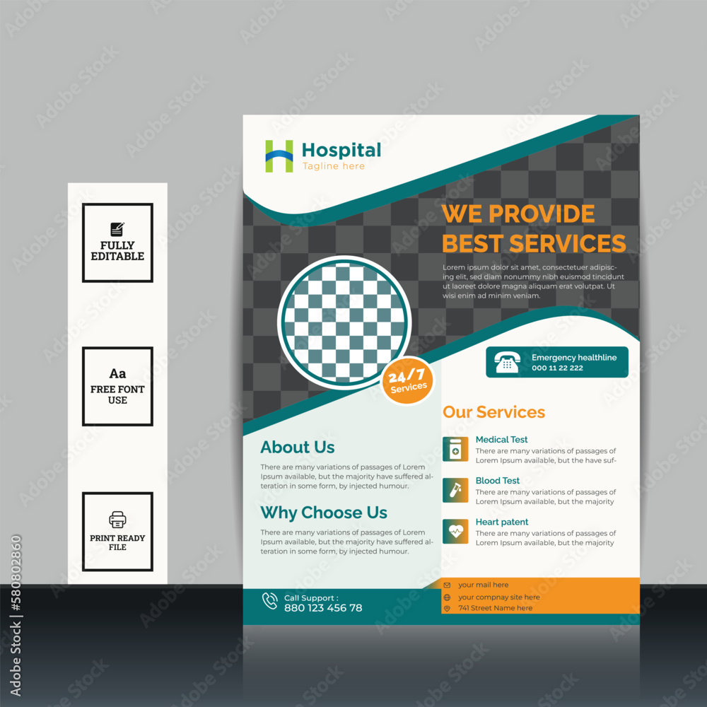 Modern Health medical flayer template, Healthcare and medical pharmacy ...