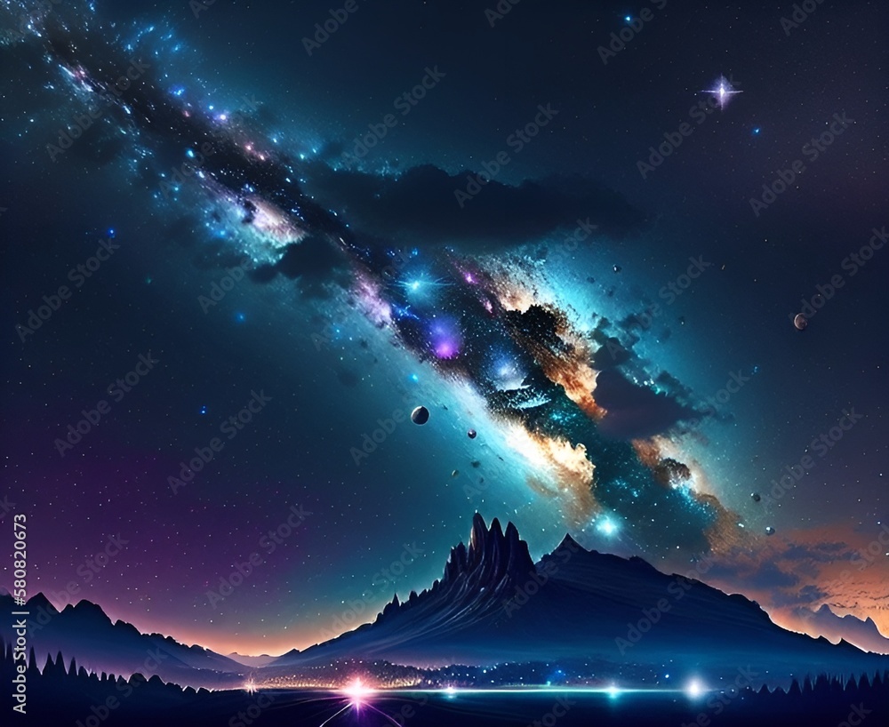 Dreamy Galaxy Backgrounds, universe space abstract background Stock ...