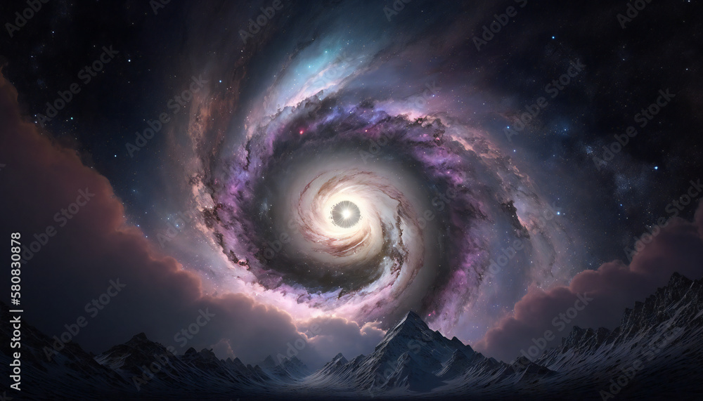 Pulsar in outer space - Space wallpaper - Generative AI Stock ...