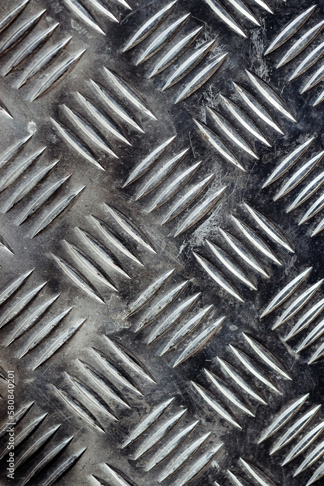 Seamless metal floor plate with diamond pattern, anti slip stainless ...