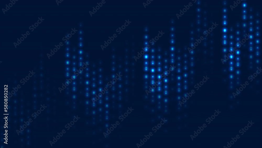 Abstract blue neon growing financial graph chart background. Seamless ...