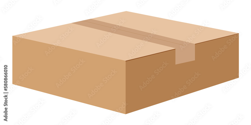 Versatile Cardboard or Carton Boxes with Delivery and Shipping Icons to ...