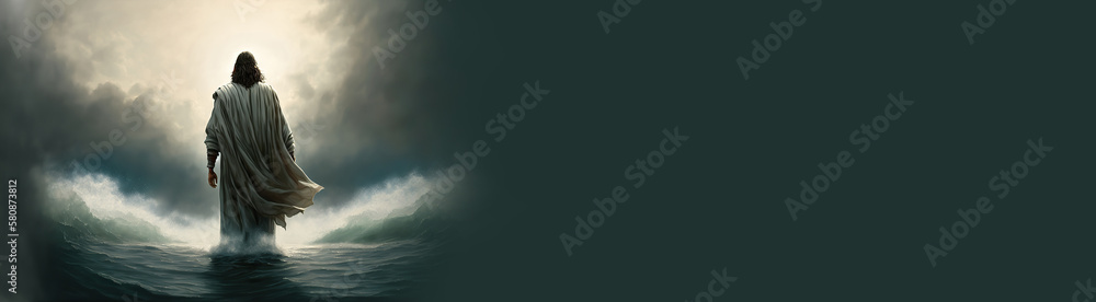 Jesus Christ Easter Banners, large format, generative ai Stock ...