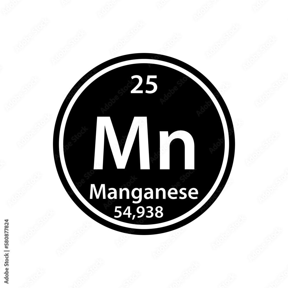 Mn element periodic table icon vector logo design Stock Vector | Adobe ...