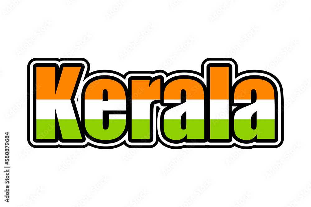 Kerala region symbol icon with Indian flag colors Stock Illustration ...