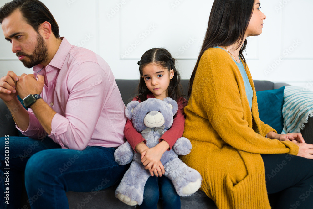 Divorced parents fighting about child custody Stock Photo | Adobe Stock
