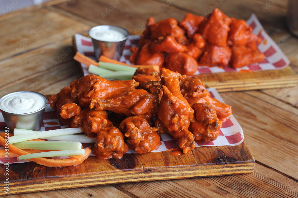 Alitas y boneless close-up Stock Photo | Adobe Stock