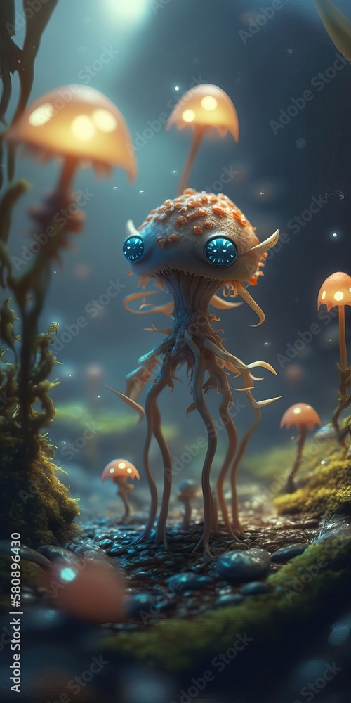 4K resolution or higher, Invasion of hundreds tiny pygmy alien cthulhu ...