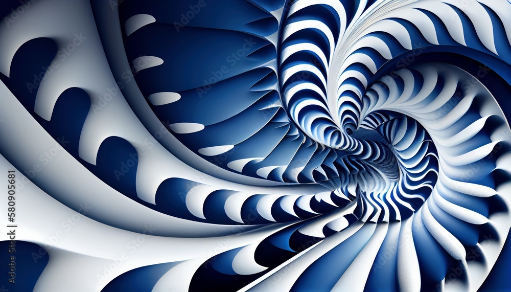 computer blue white spiral futuristic room banner psychosis tunnel ...