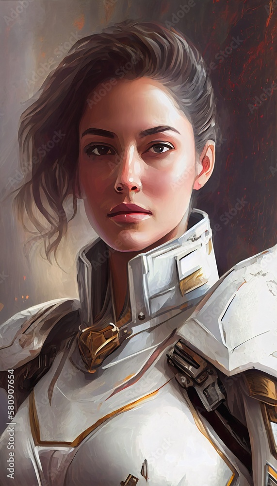 woman armor crisp clear fantasy portrait epic legends icon goddess mad ...