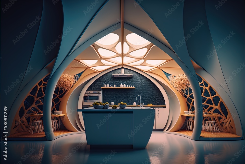 Kitchen of Tomorrow: Captivating Futuristic Architectural Photography ...