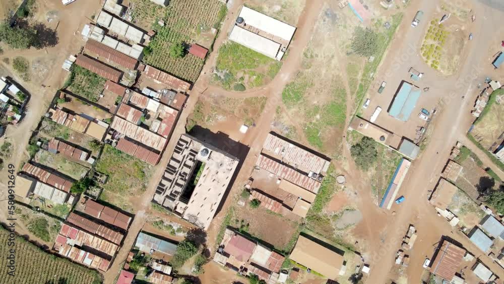 kibera aerial drone slum nairobi kenya neighborhood dirty pollution ...