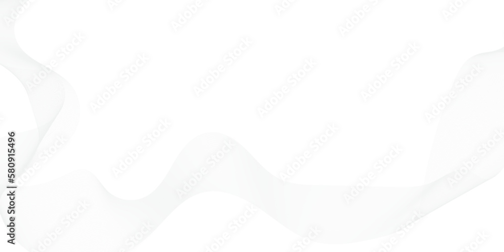 Abstract wave lines on transparent background with white smooth element ...