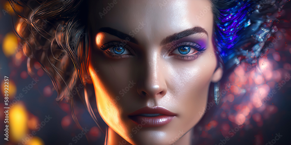 Editorial photography of attractive supermodel. AI-Generated Stock ...