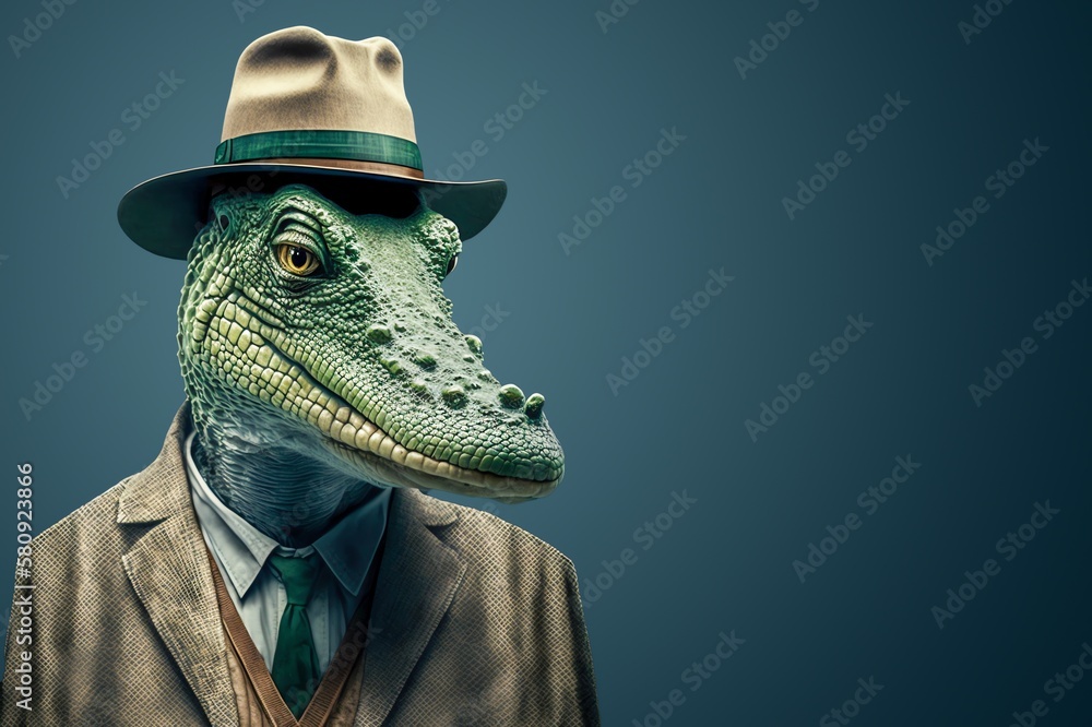 The anthropomorphic crocodile is a detective with a sharp wit and a ...