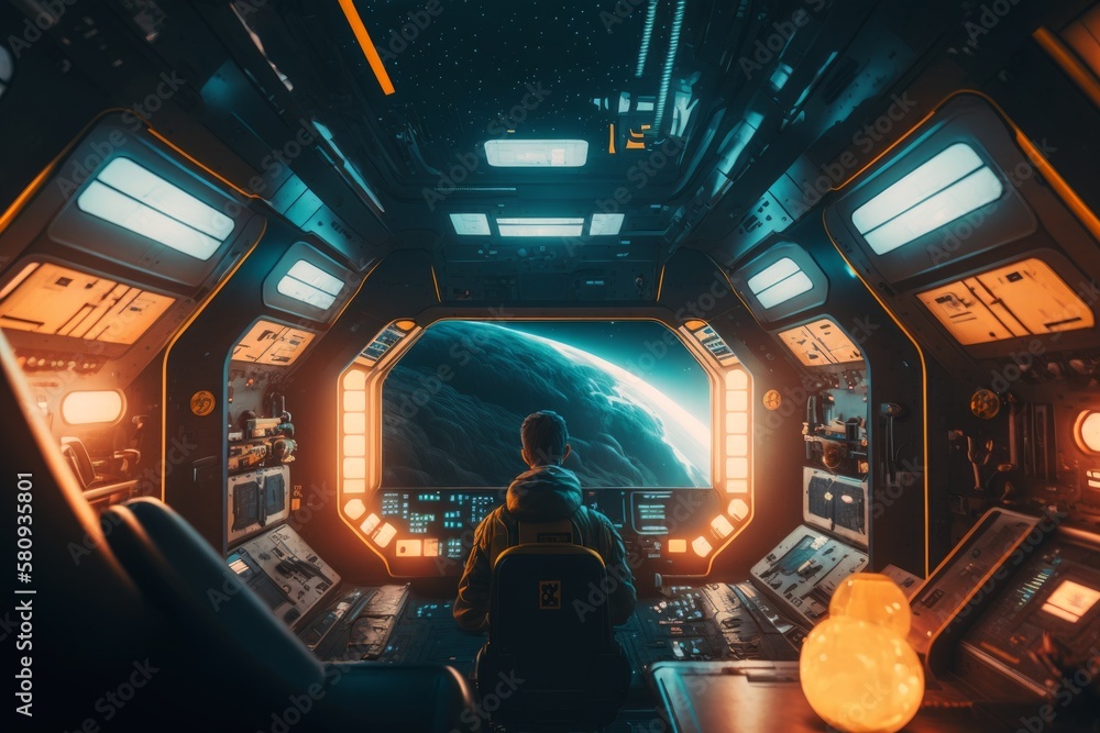 Exploring the Hyper-Detailed Spaceship Interior with Crew at Work: A ...