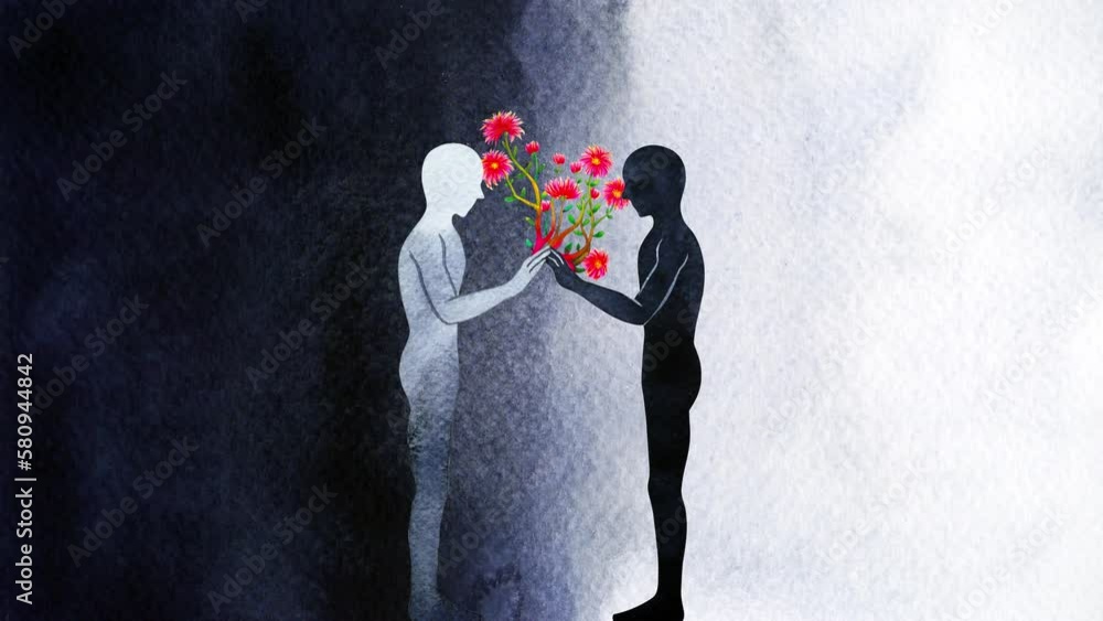 human shadow black white connect universe spiritual mind body soul ...