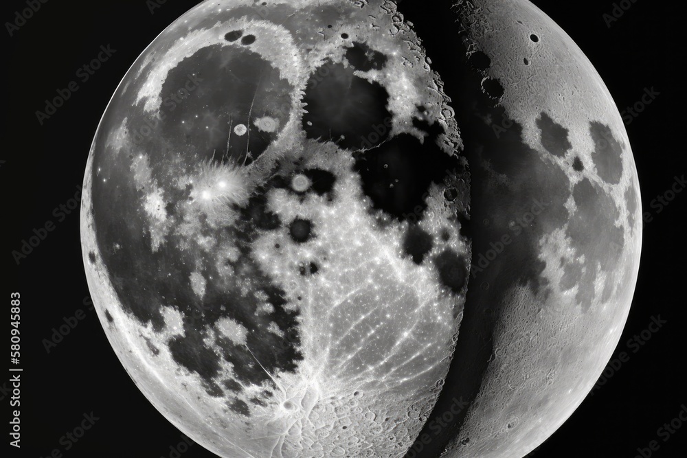 Background of the Moon The Moon as it appears during its first or last ...