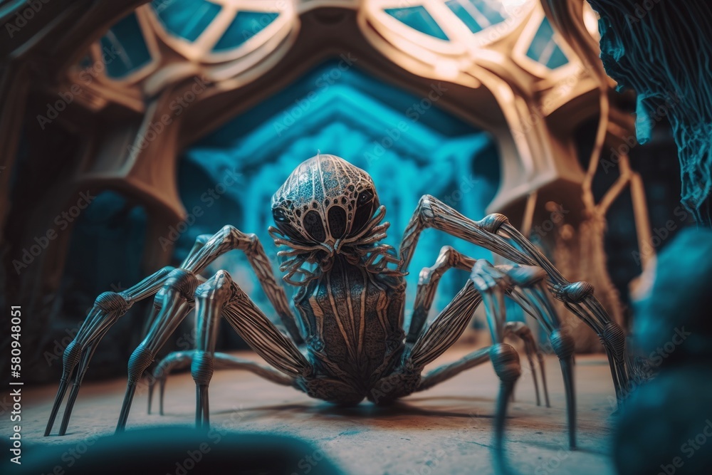 Enter the Realm of Intricate Details: A Spider Art Museum with Silk ...
