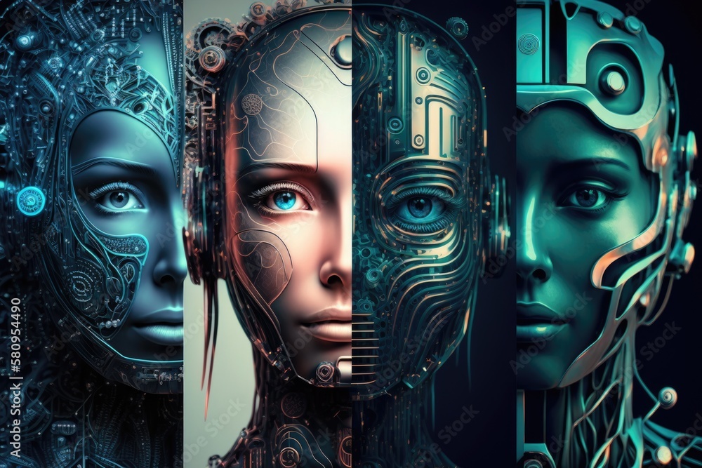 AI theory. diverse sectors and artificial intelligence. Generative AI ...