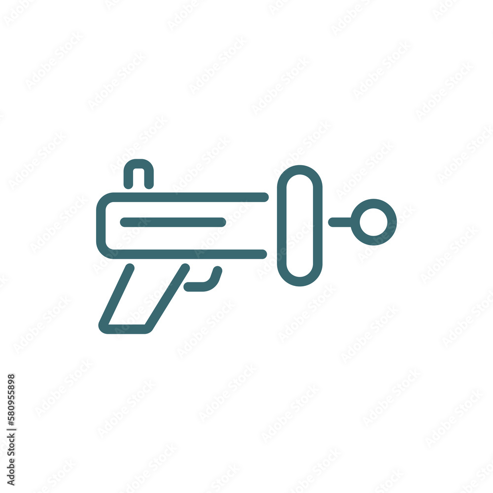 blaster icon. Thin line blaster icon from automation and high tech ...