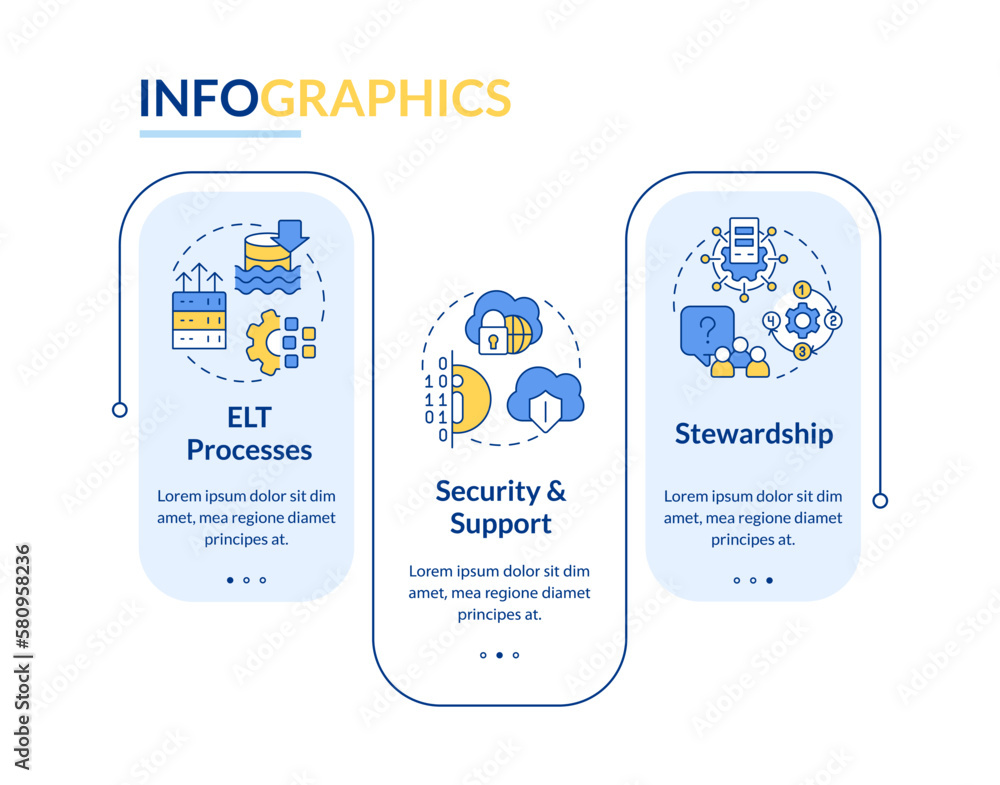 Data lake architecture components blue rectangle infographic template ...