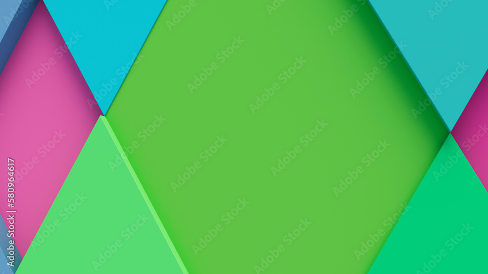 Multicolored, Tech Background with a Geometric 3D Structure. Bright ...