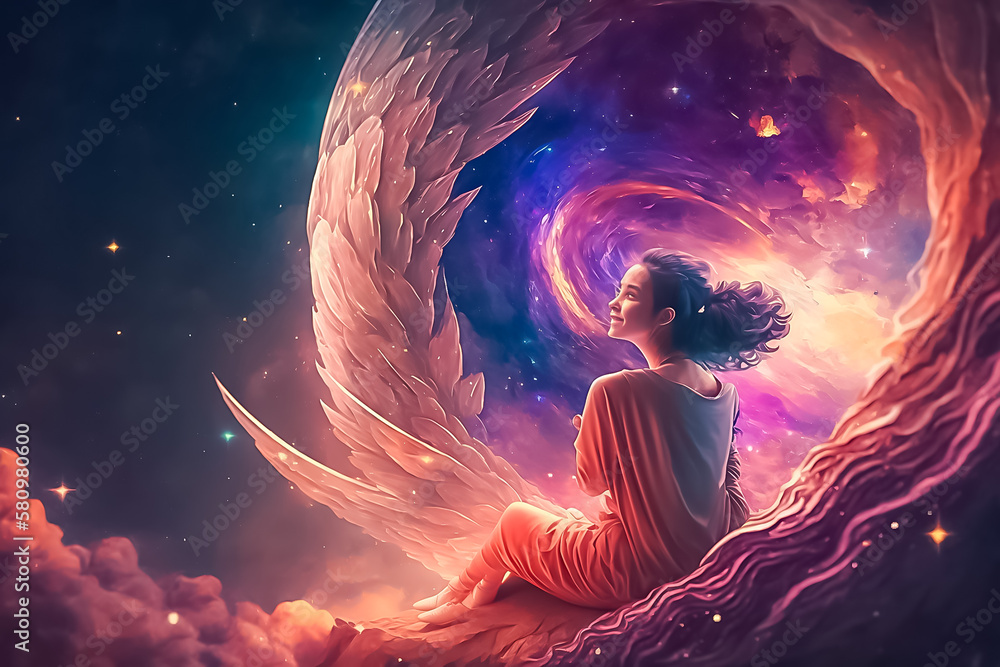 Asian girl angel is believed to have supernatural powers, healing ...